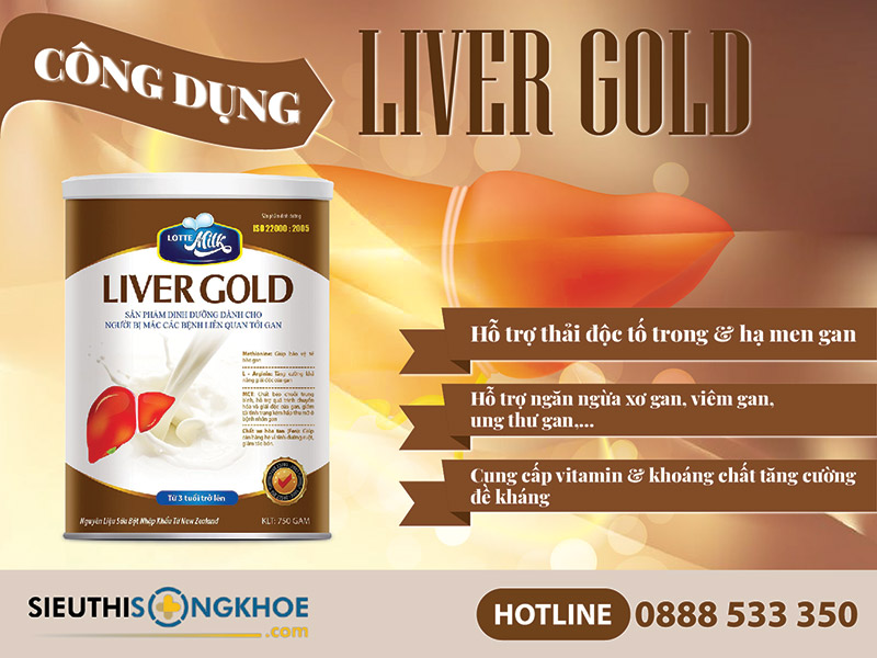 Sữa Liver Gold [580.000đ] - Hỗ Trợ Điều Trị Các Bệnh Liên Quan Đến Gan