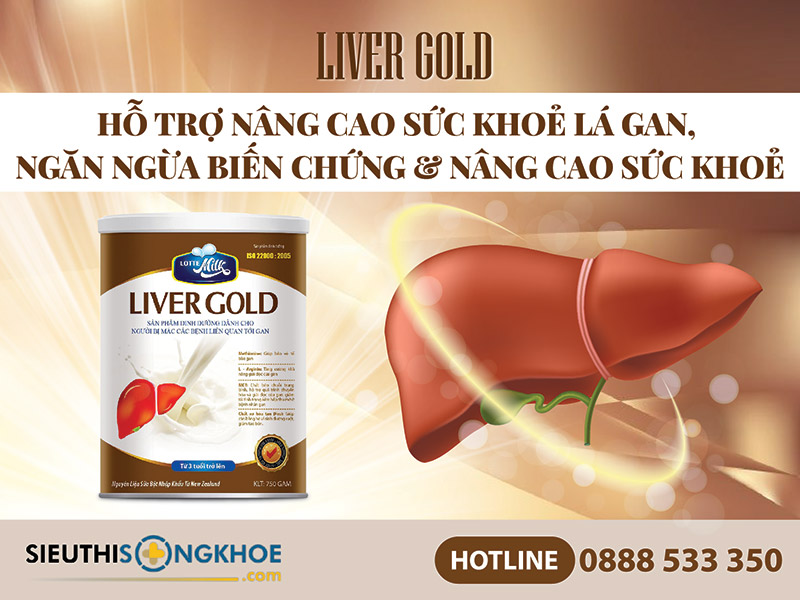 Sữa Liver Gold [580.000đ] - Hỗ Trợ Điều Trị Các Bệnh Liên Quan Đến Gan